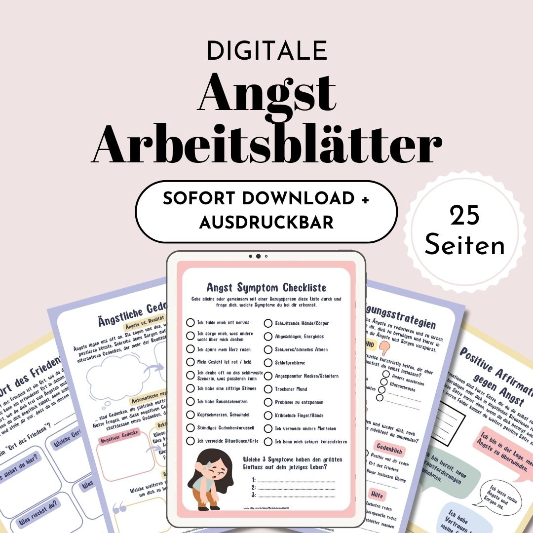 Angst Arbeitsblätter für Kinder – Happy o' Clock